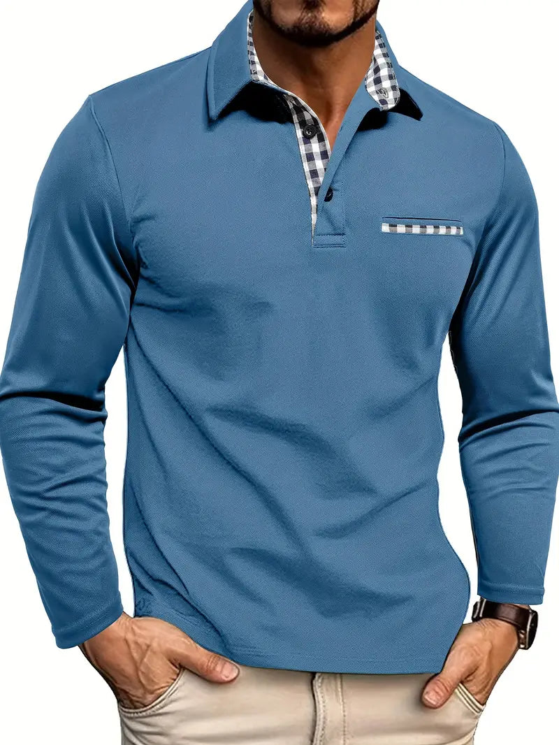 Blake | Long Sleeve Polo Shirt – Grace & Cole New York